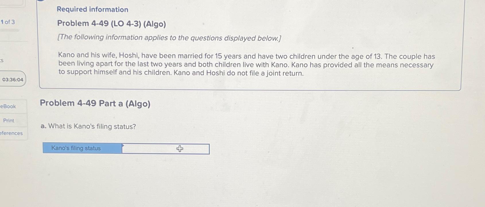 Solved Required informationProblem 4-49 (LO 4-3) (Algo)[The | Chegg.com