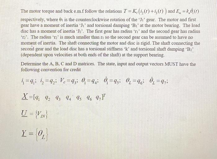 Solved Compute the equations of motion and put them into | Chegg.com