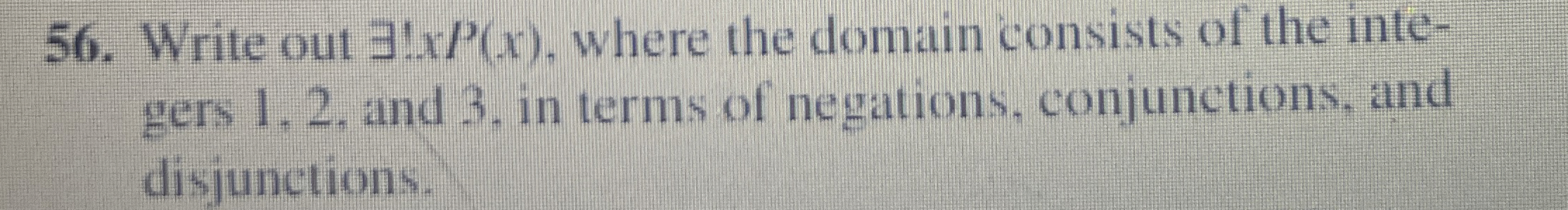Solved Write out EE|??xP(x)|, ﻿where the domain consists of | Chegg.com