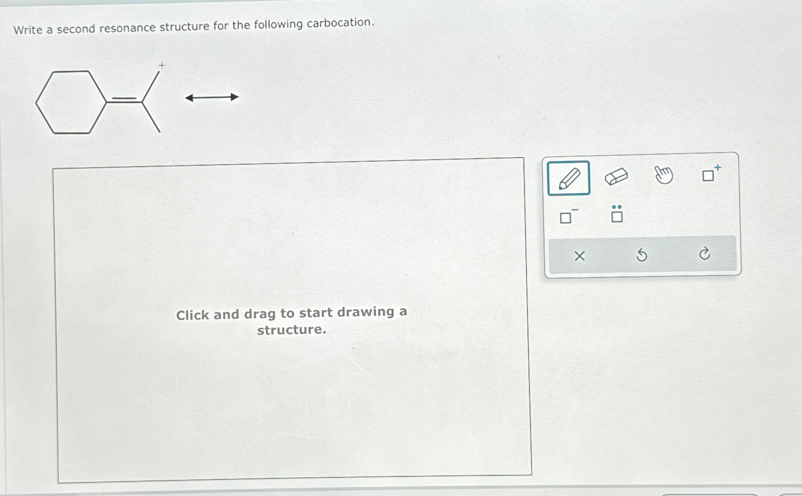 Solved Write a second resonance structure for the following | Chegg.com