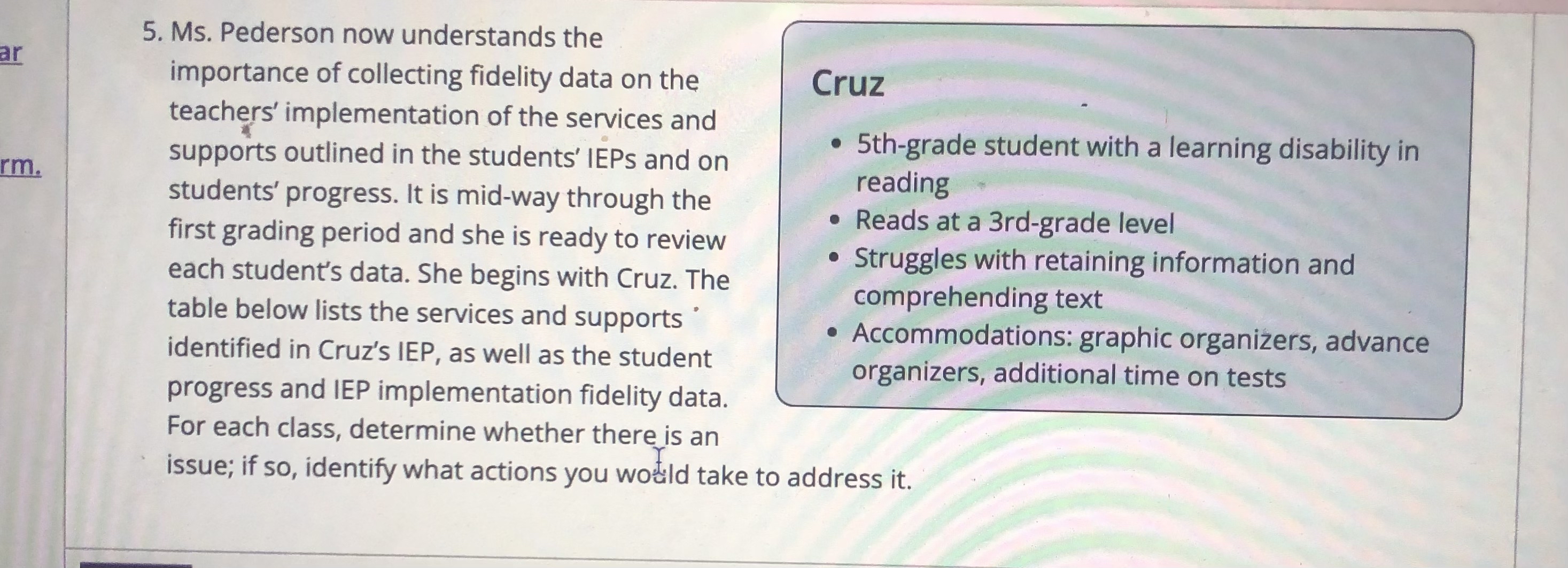 Solved Ms. ﻿Pederson now understands the importance of | Chegg.com
