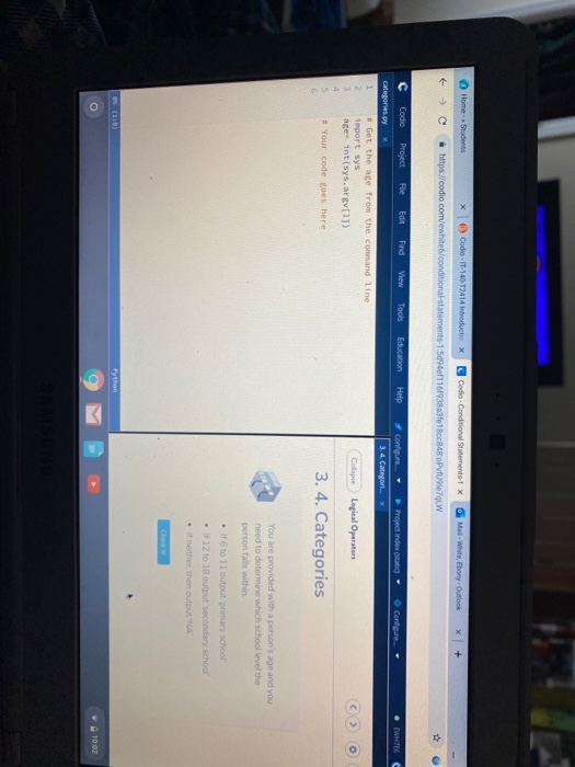 Solved Home - Students x Codio IT-140-2414 Introduction | Chegg.com