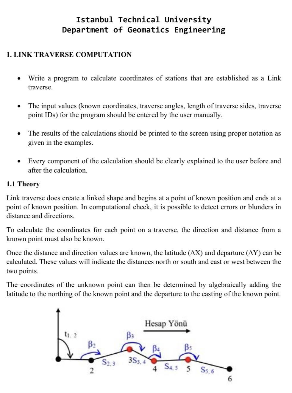 Solved Istanbul Technical University Department of Geomatics | Chegg.com