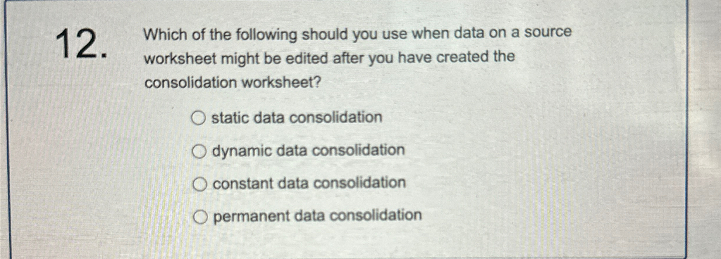 Solved Which of the following should you use when data on a | Chegg.com