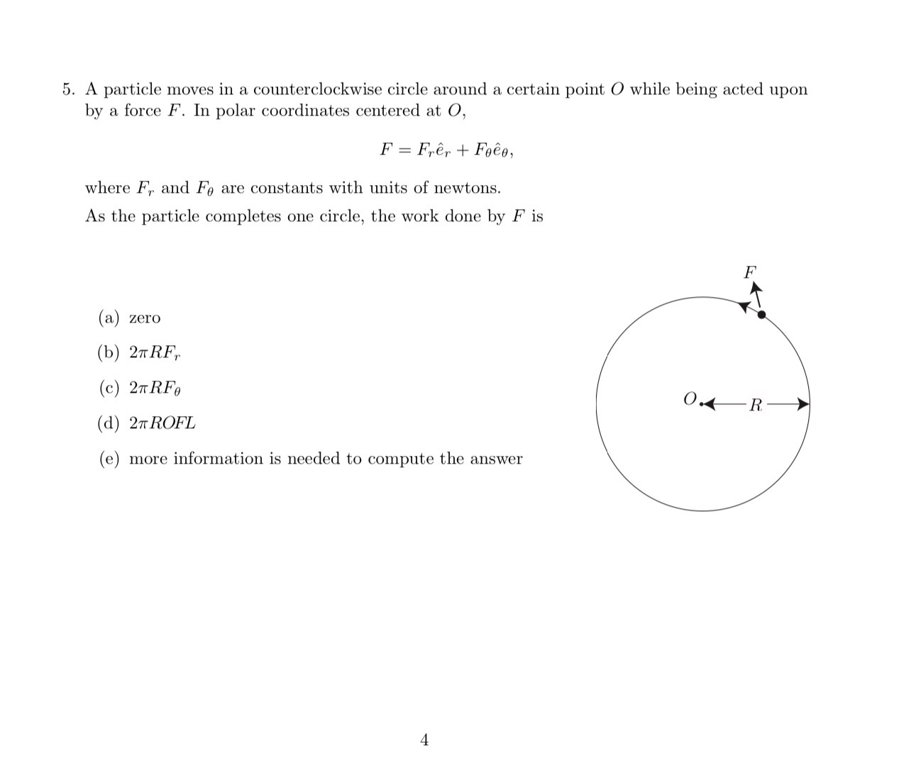 Solved A particle moves in a counterclockwise circle around | Chegg.com