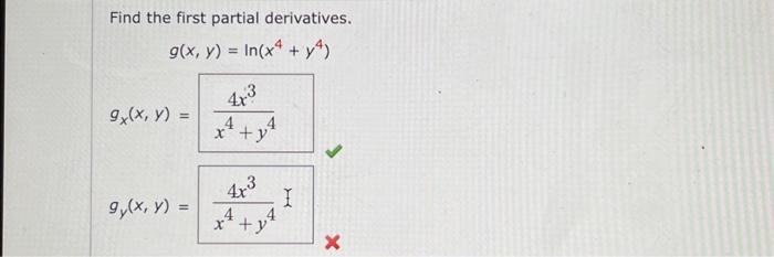 Solved Find the four second partial derivatives and evaluate | Chegg.com