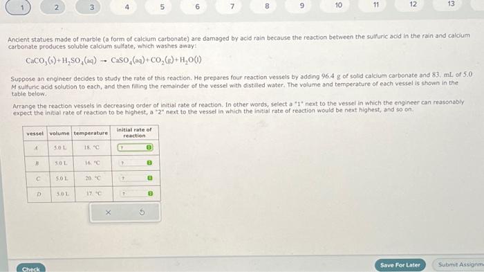 Solved Ancient statues made of marble (a form of calclum | Chegg.com