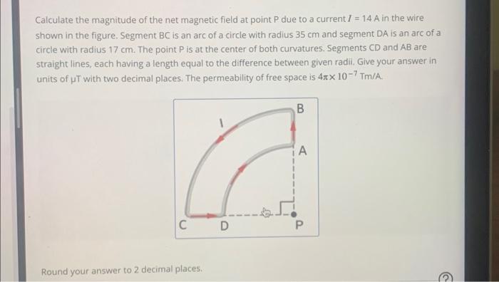 Solved Calculate the magnitude of the net magnetic field at | Chegg.com