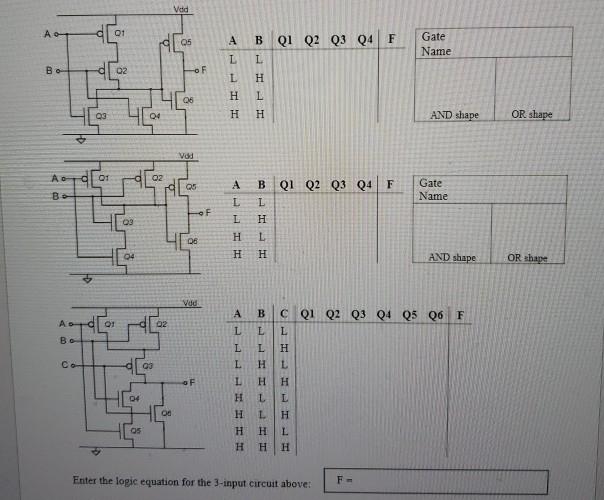 Solved Problem 6: (10 points) Complete the voltage truth | Chegg.com