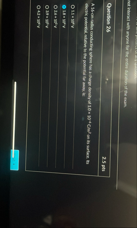 Solved not interact with anyone for the entire duration of | Chegg.com