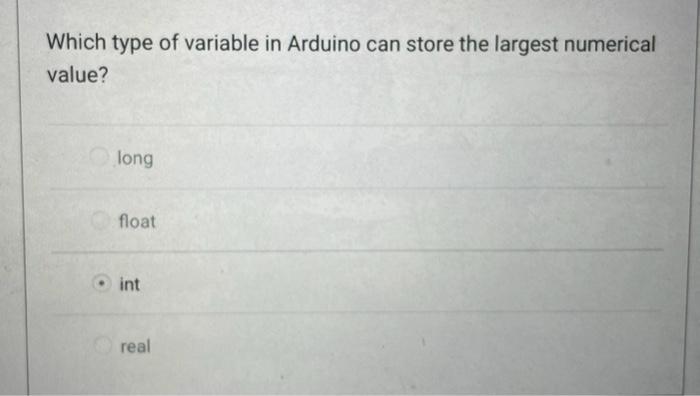 Solved the answer is between "float" and "real"long and int | Chegg.com