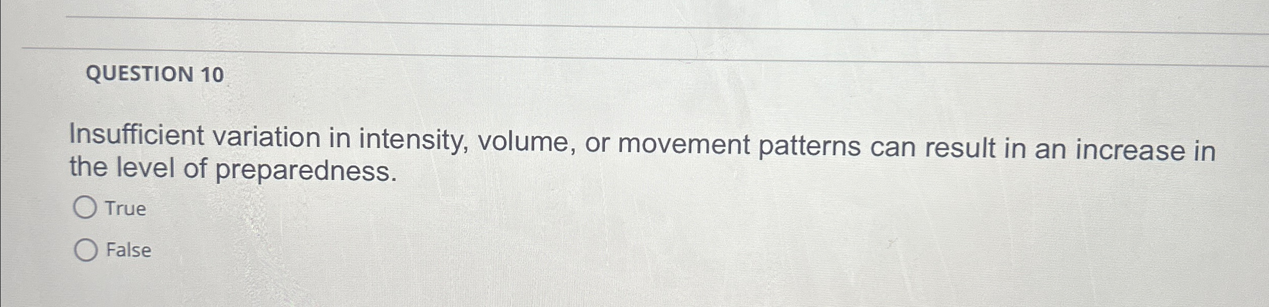 Solved QUESTION 10Insufficient variation in intensity, | Chegg.com