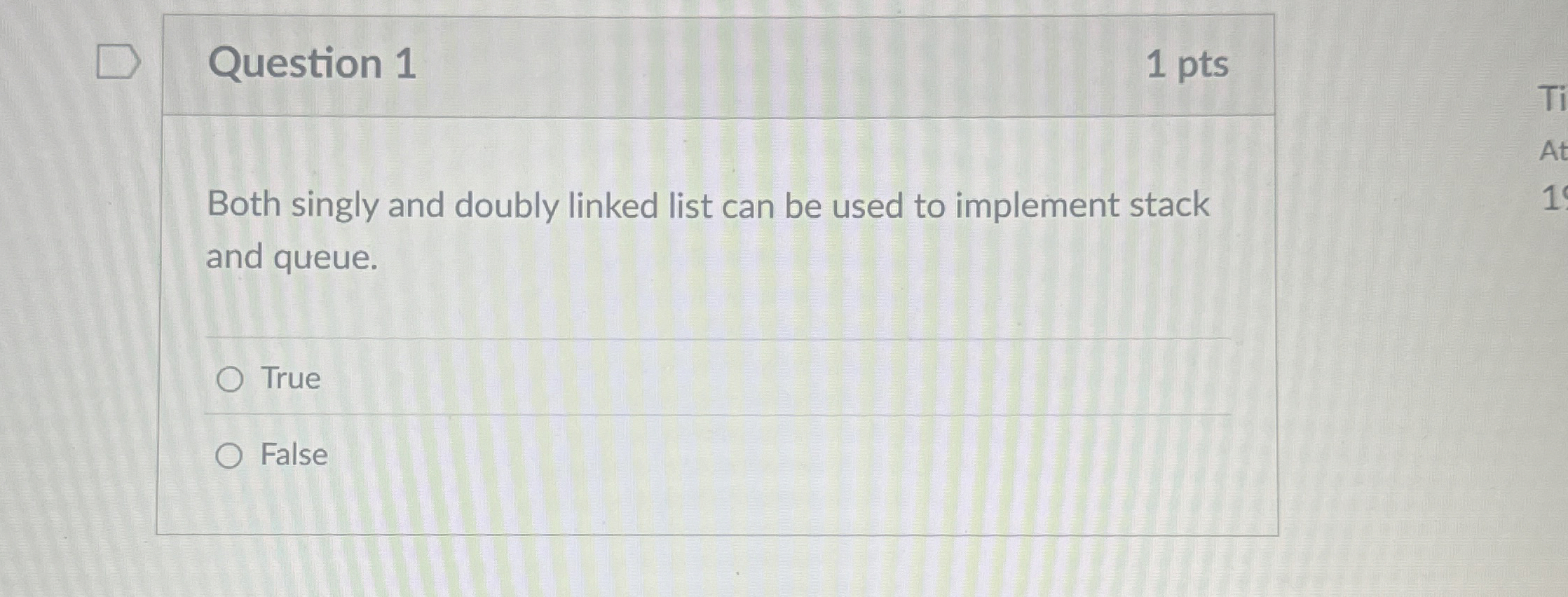 Solved Question 11 ﻿ptsBoth singly and doubly linked list | Chegg.com