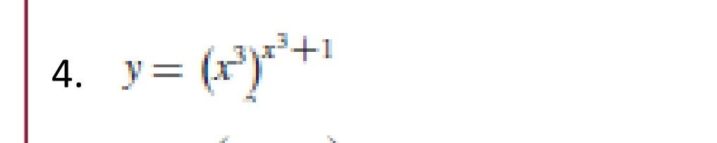 4. y=(x3)x3+1 | Chegg.com