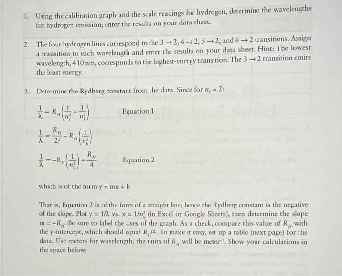 Solved 1. Using the calibration graph and the scale readings | Chegg.com