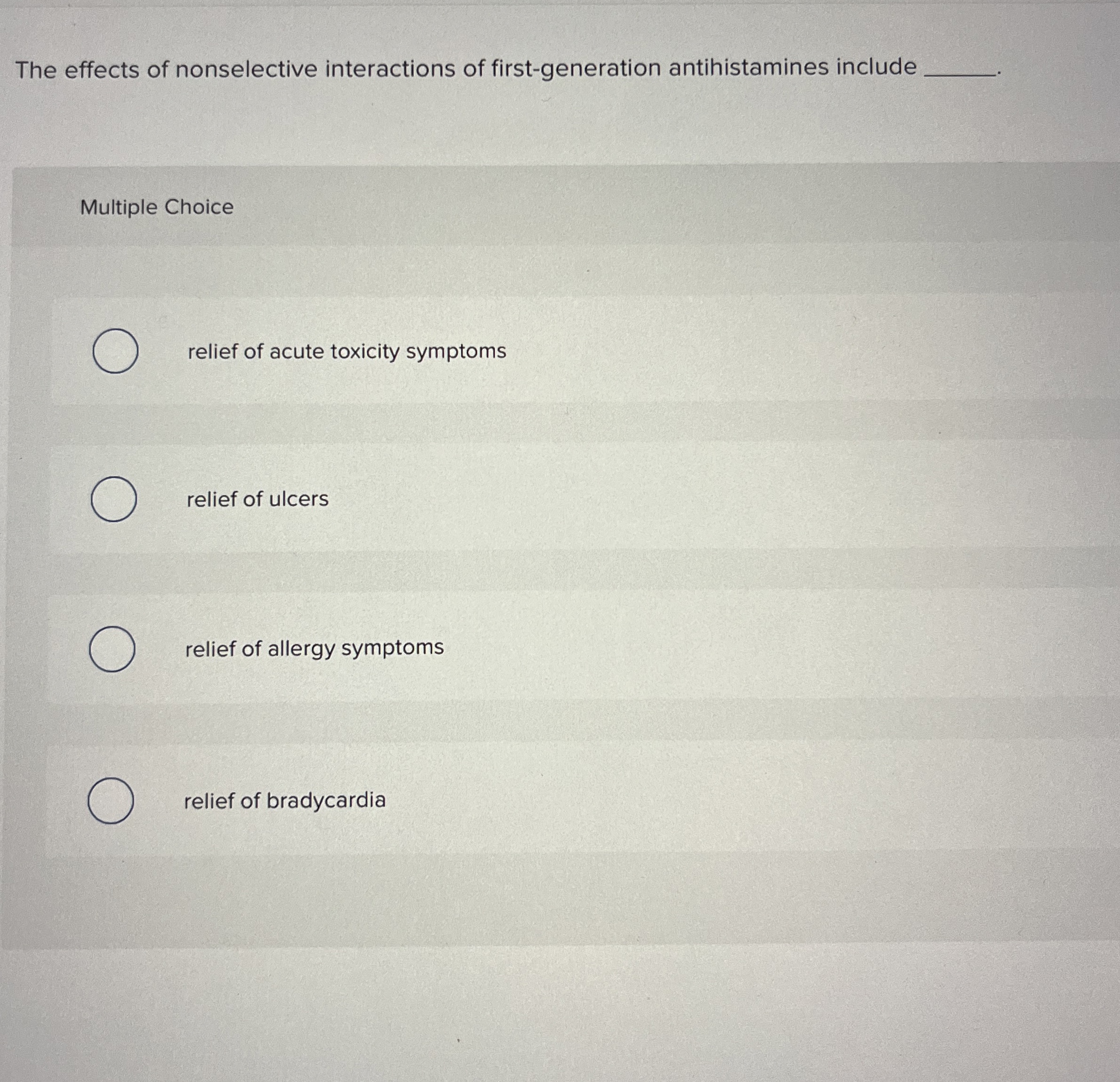 Solved The effects of nonselective interactions of | Chegg.com