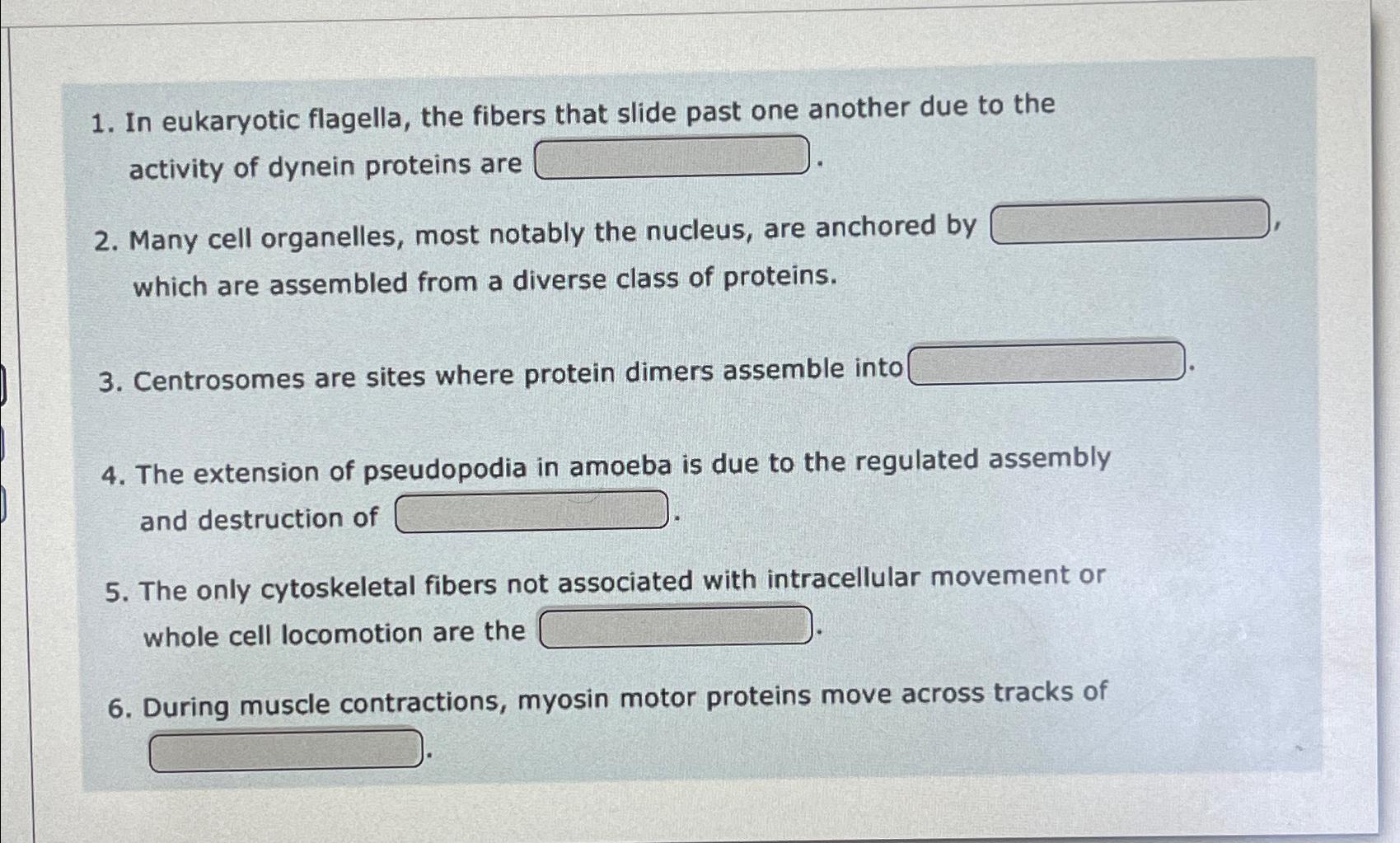 Solved In eukaryotic flagella, the fibers that slide past | Chegg.com
