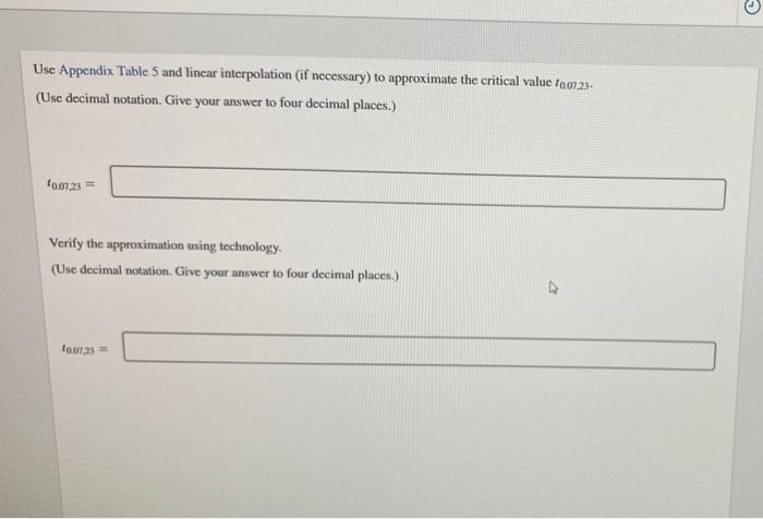 Solved Use Appendix Table 5 and linear interpolation (if | Chegg.com