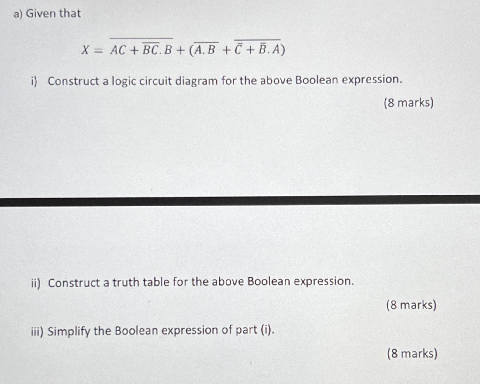 Solved A ﻿given 