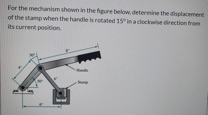 Solved For the mechanism shown in the figure below, | Chegg.com