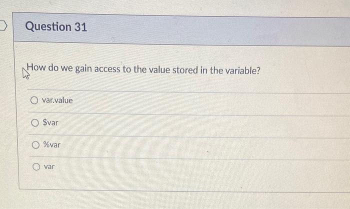 Solved How do we gain access to the value stored in the | Chegg.com