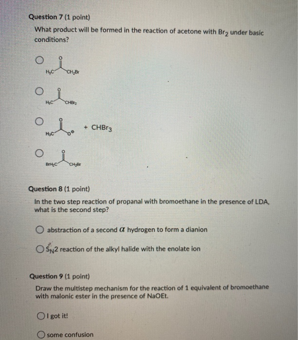 Solved Question 1 (1 point) Why is the pka of malonic esters | Chegg.com