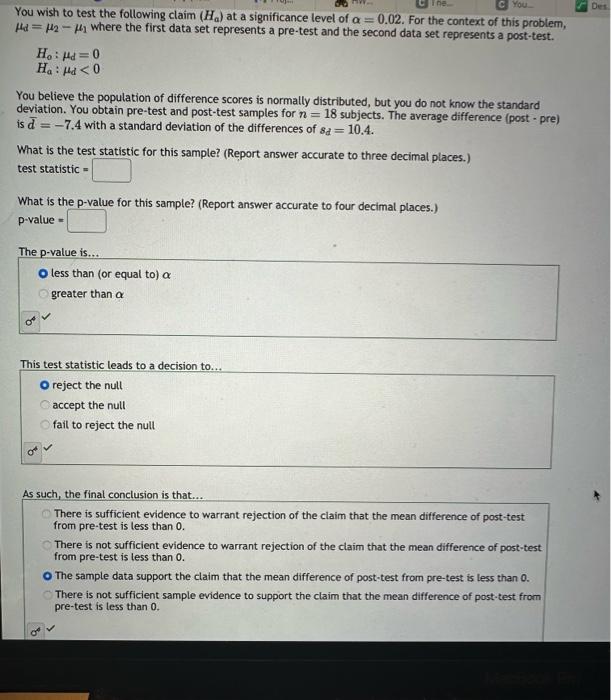 You wish to test the following claim (Ha) at a | Chegg.com