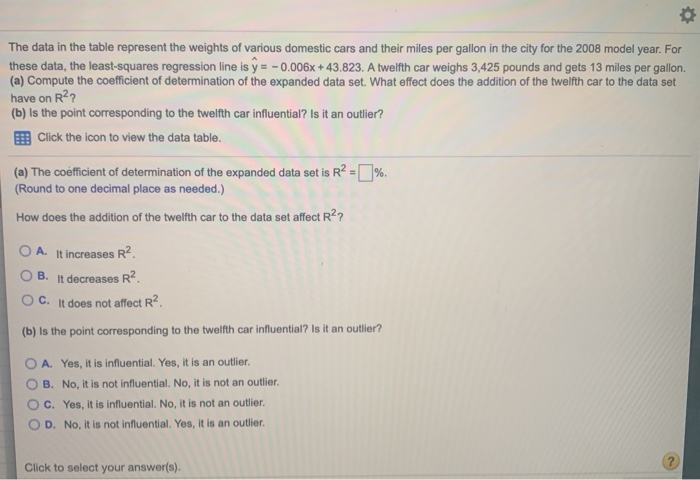 Solved The data in the table represent the weights of | Chegg.com