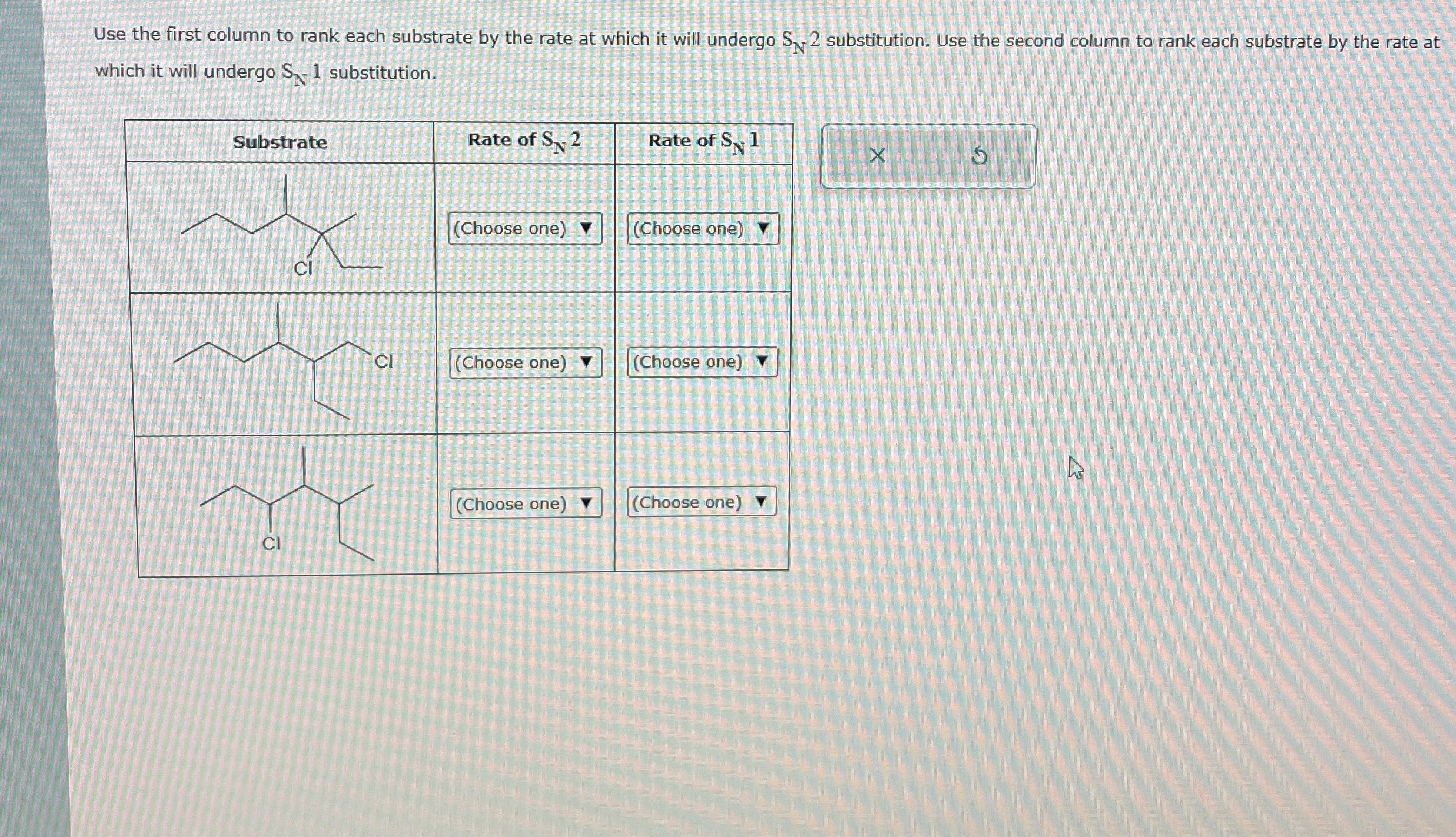 Solved Use the first column to rank each substrate by the | Chegg.com Solved Use the first column to rank each substrate by the | Chegg.com