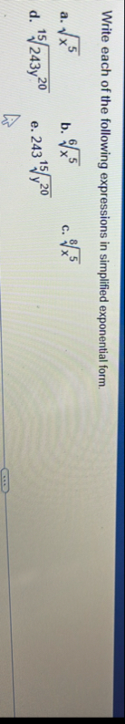 Solved Write each of the following expressions in simplified | Chegg.com