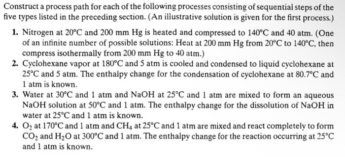 Solved Construct a process path for each of the following | Chegg.com
