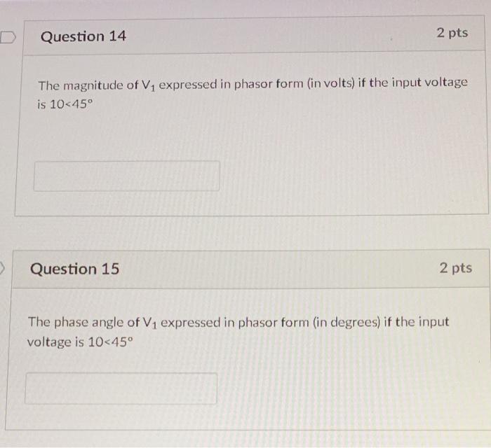 Solved Given the following RLC circuit with angular | Chegg.com