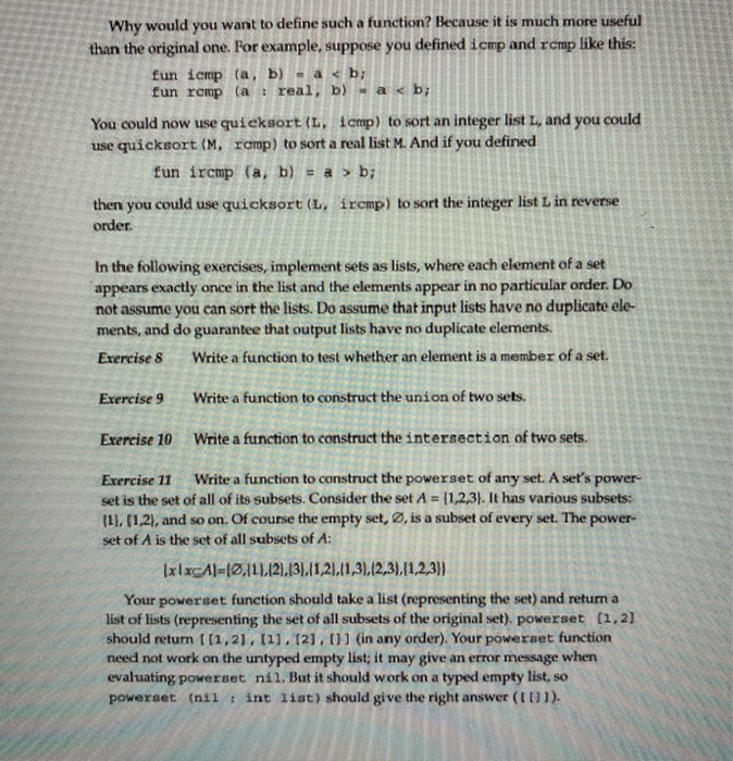 Solved Exercises Exercise 1 Give a BNF grammar for the | Chegg.com