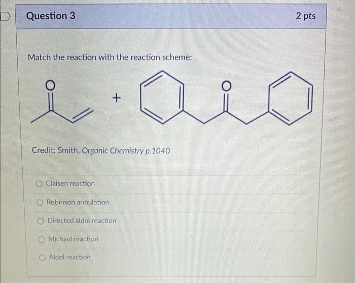 Solved Match the reaction with the reaction scheme: Credit: | Chegg.com