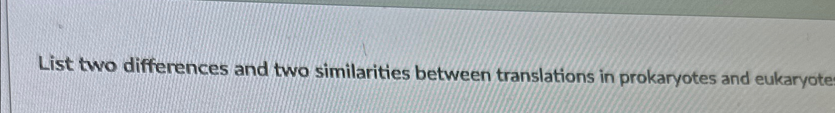 Solved List two differences and two similarities between | Chegg.com
