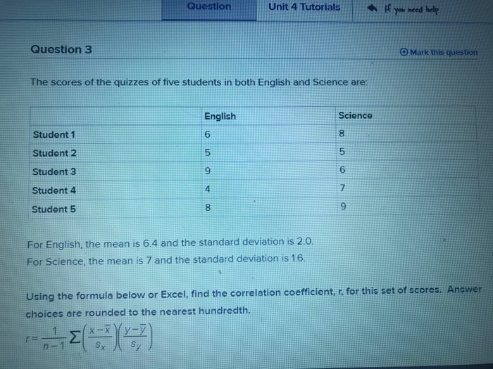 Solved DADOGODODDOEDHOODIE Question Unit 4 Tutorials If you | Chegg.com