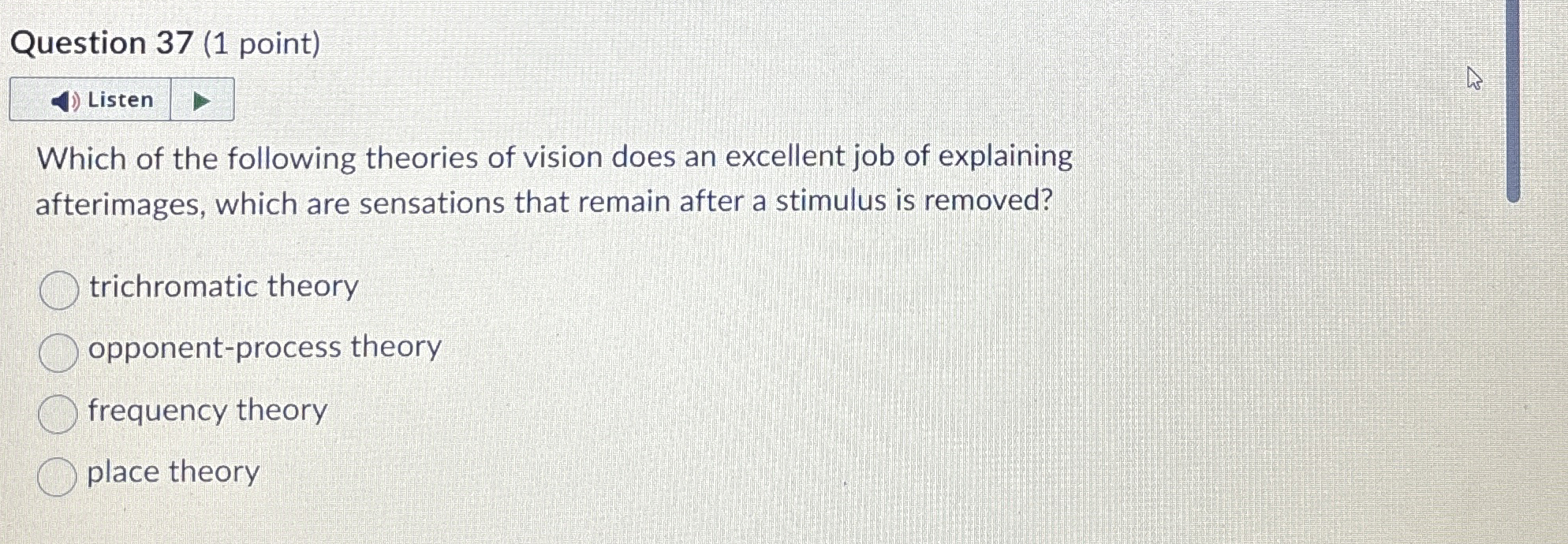 Solved Question 37 (1 ﻿point)ListenWhich of the following | Chegg.com