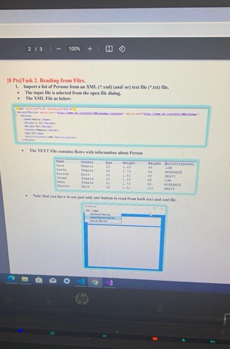 Solved 100% + ☺ Task 1. The Person Class. Implement the | Chegg.com