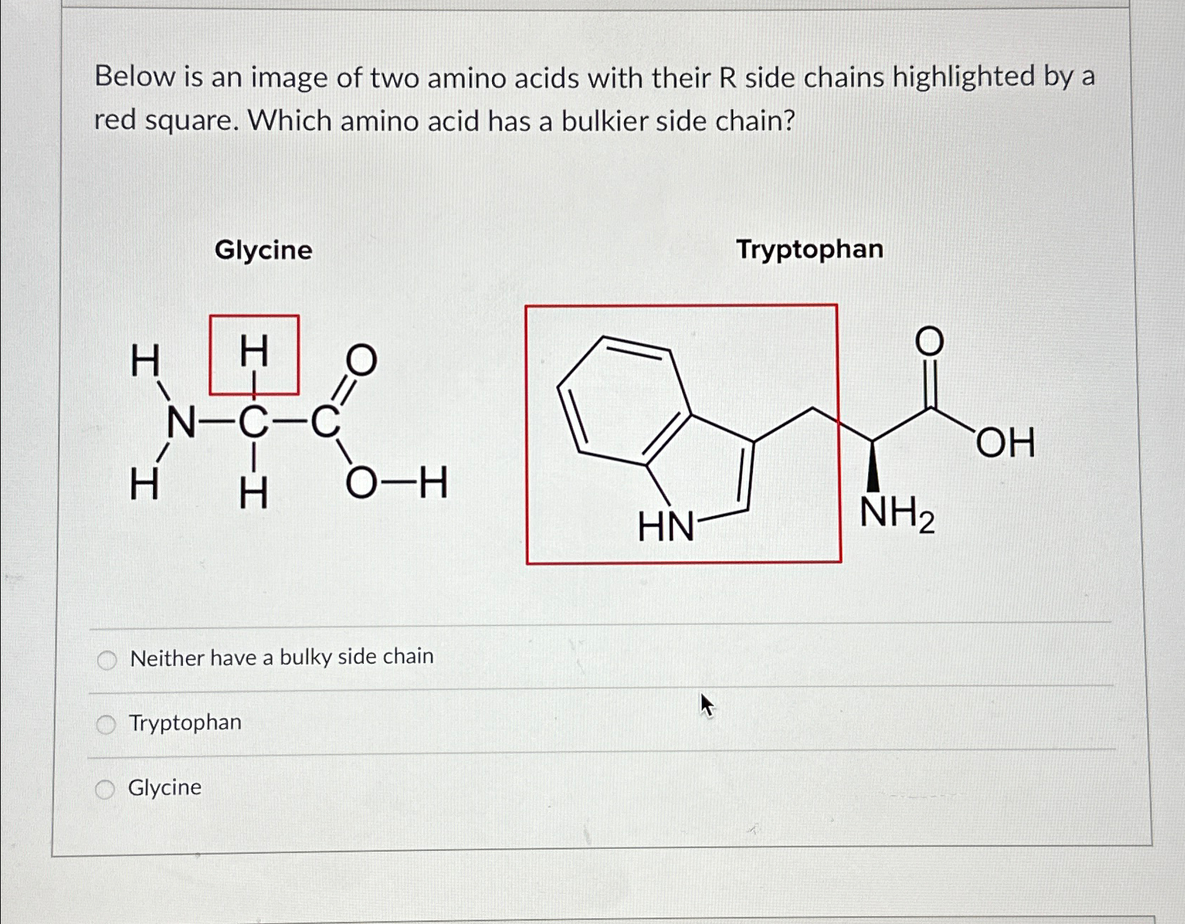 Solved Below is an image of two amino acids with their R | Chegg.com