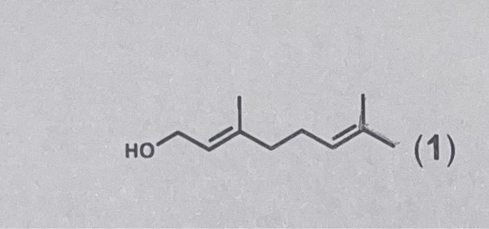 Solved Propose a synthesis of geraniol from material | Chegg.com