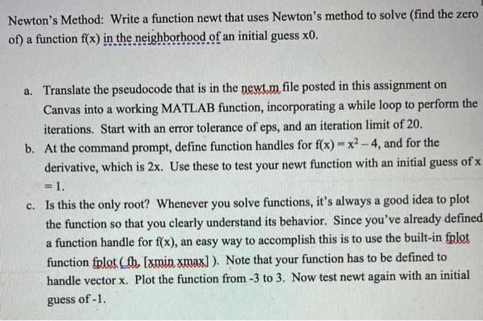 Solved For Matlab including inputs and outputs. Some | Chegg.com