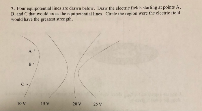Solved 6. Draw the E field, the electric charge | Chegg.com