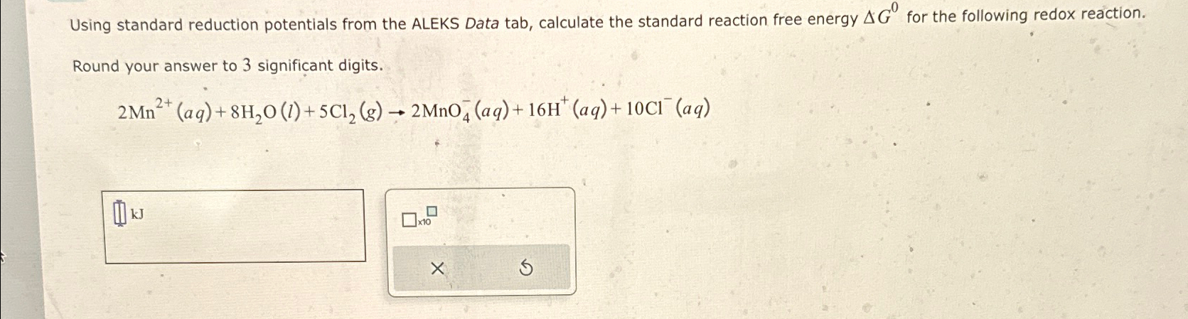 Solved Using standard reduction potentials from the ALEKS | Chegg.com