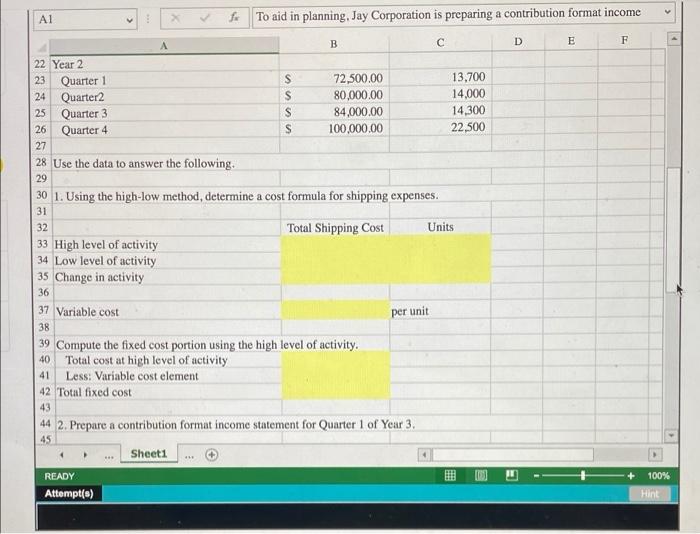 Solved 1. Analyze a mixed cost using a scattergraph plot and | Chegg.com
