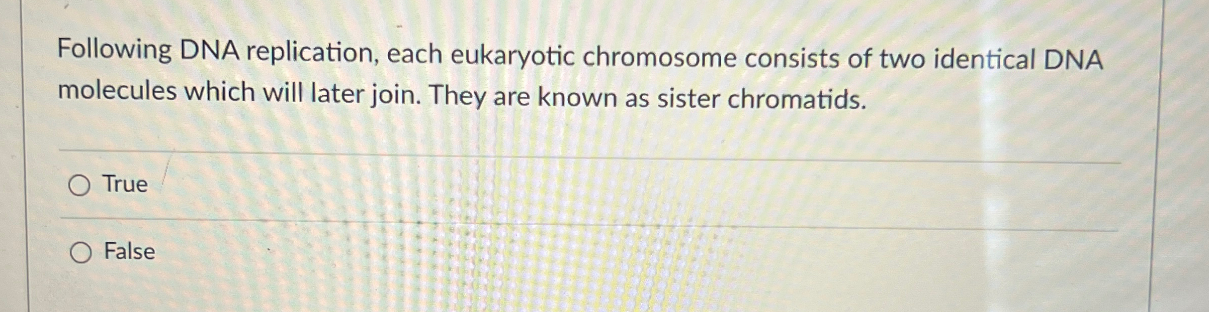 Solved Following DNA replication, each eukaryotic chromosome | Chegg.com