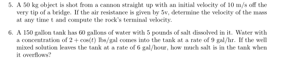 Solved 5. A 50 kg object is shot from a cannon straight up | Chegg.com