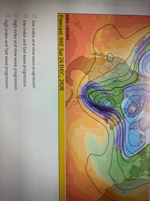 Solved What type of long wave pattern is shown in the | Chegg.com