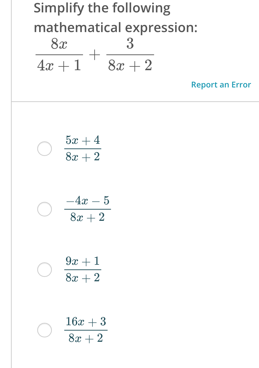 Solved Simplify the following mathematical | Chegg.com