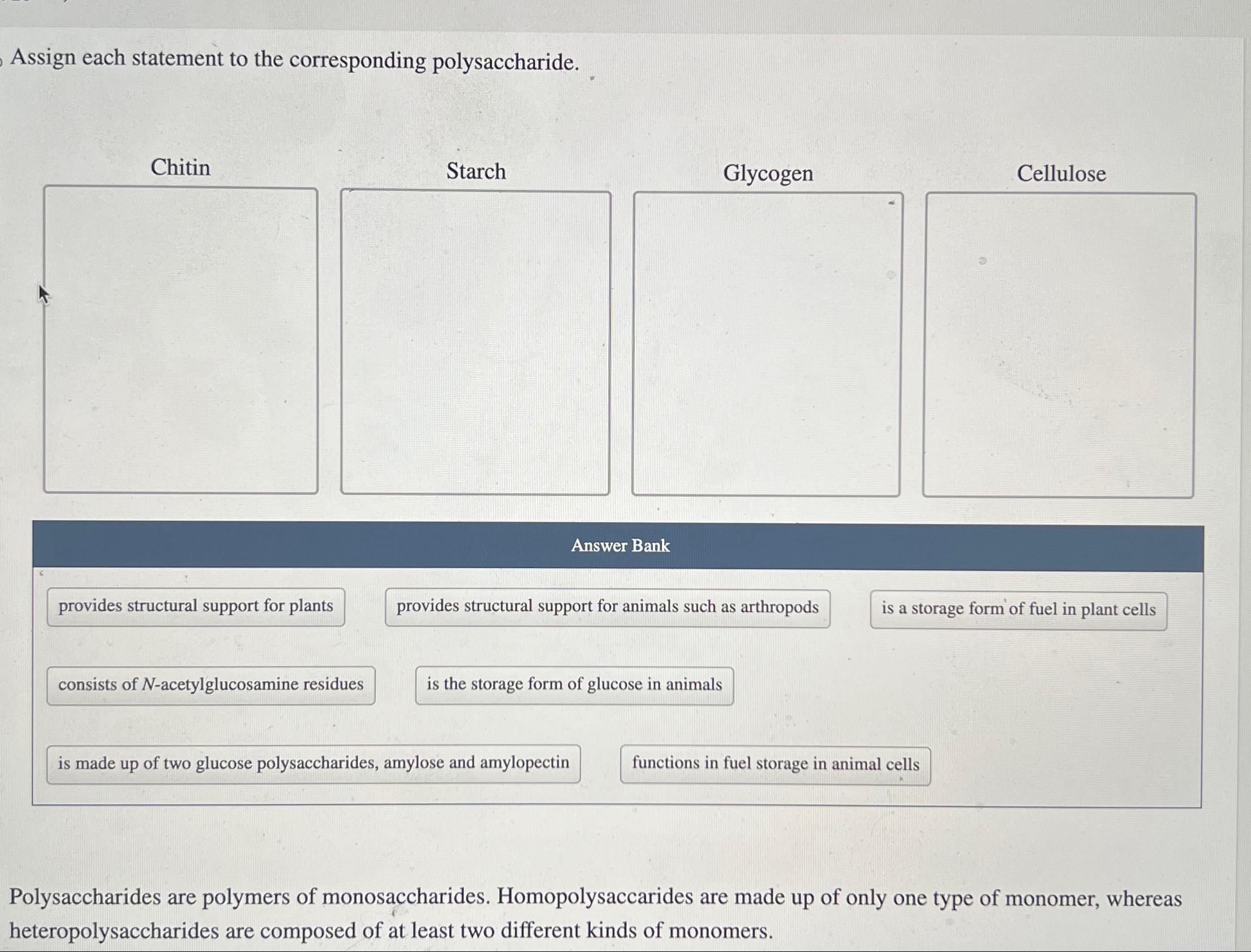 Solved Assign each statement to the corresponding | Chegg.com