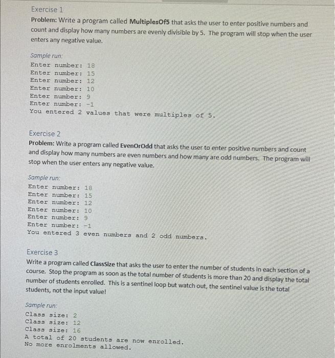 Solved INFS 1101 - Lab 14 - Loops with Python Modulo | Chegg.com